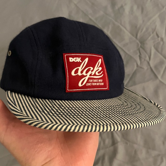 DGK | Accessories | Navy Blue Dgk Box Logo 5 Panel Style Hat | Poshmark